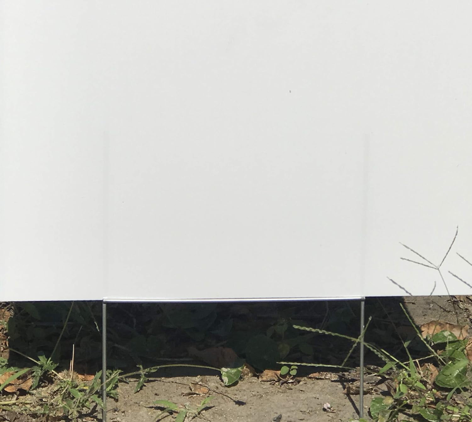 100 White Signs 12x18 inch Corrugated Plastic, Flute 12'' & 100 Metal ...