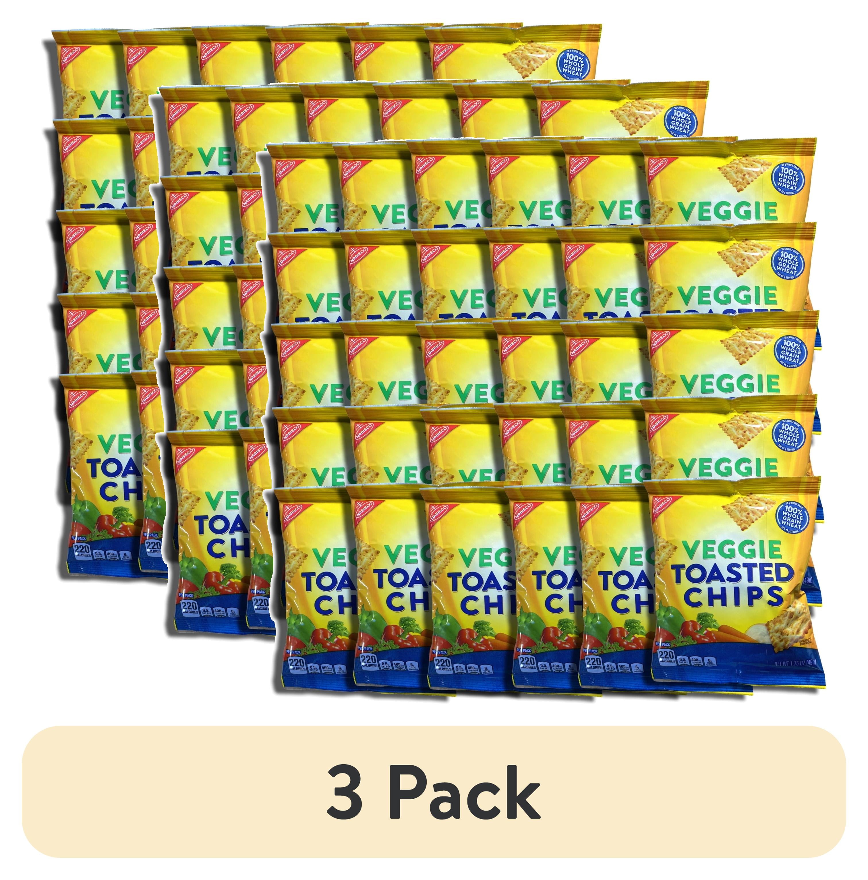 (3 pack) Wheat Thins 100% Whole Grain Veggie Wheat Thin Toasted Chips ...