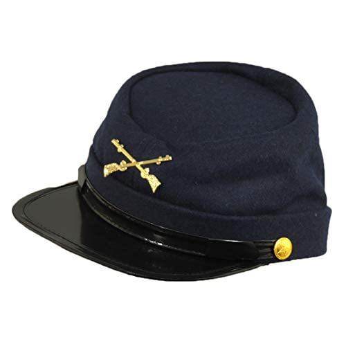 100% Wool Civil War Union Kepi Replica Hat S/M - Walmart.com