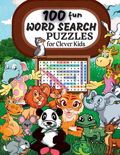 100 Word Search Puzzles: Word Search Puzzle Book ages 6-8 9-12 Word for ...