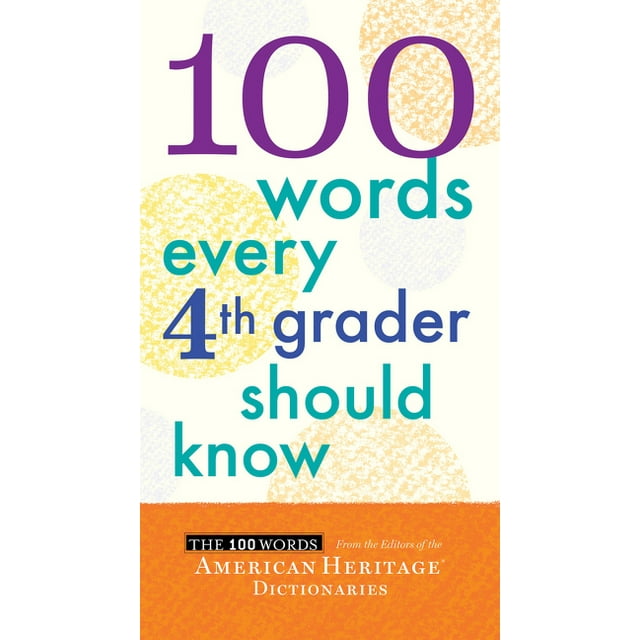 100 Words 100 Words Every 4th Grader Should Know, (Paperback) - Walmart.com