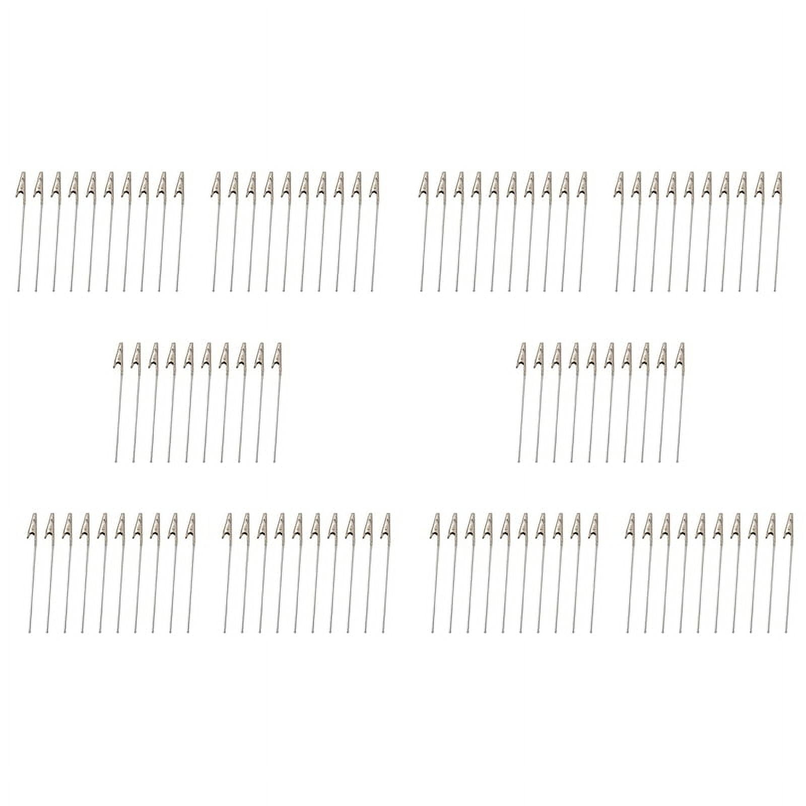 100 X Crocodile Metal Clips with Wire Stalk Alligator Clamps for Memo ...
