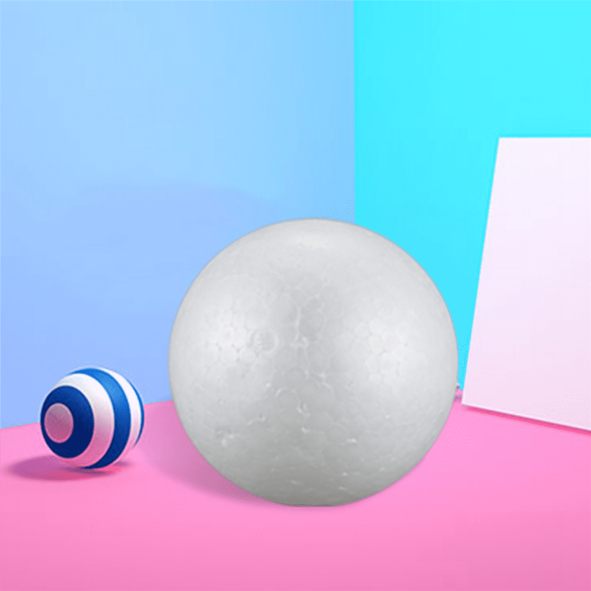 100 X Modelling Craft Polystyrene Foam Ball Sphere 10cm---White ...