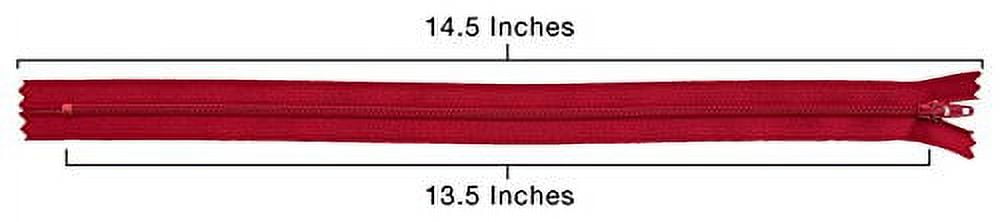 100 - YKK #3 Coil Zipper, 13.5 inch Length, Hot Red 519 - Walmart.com