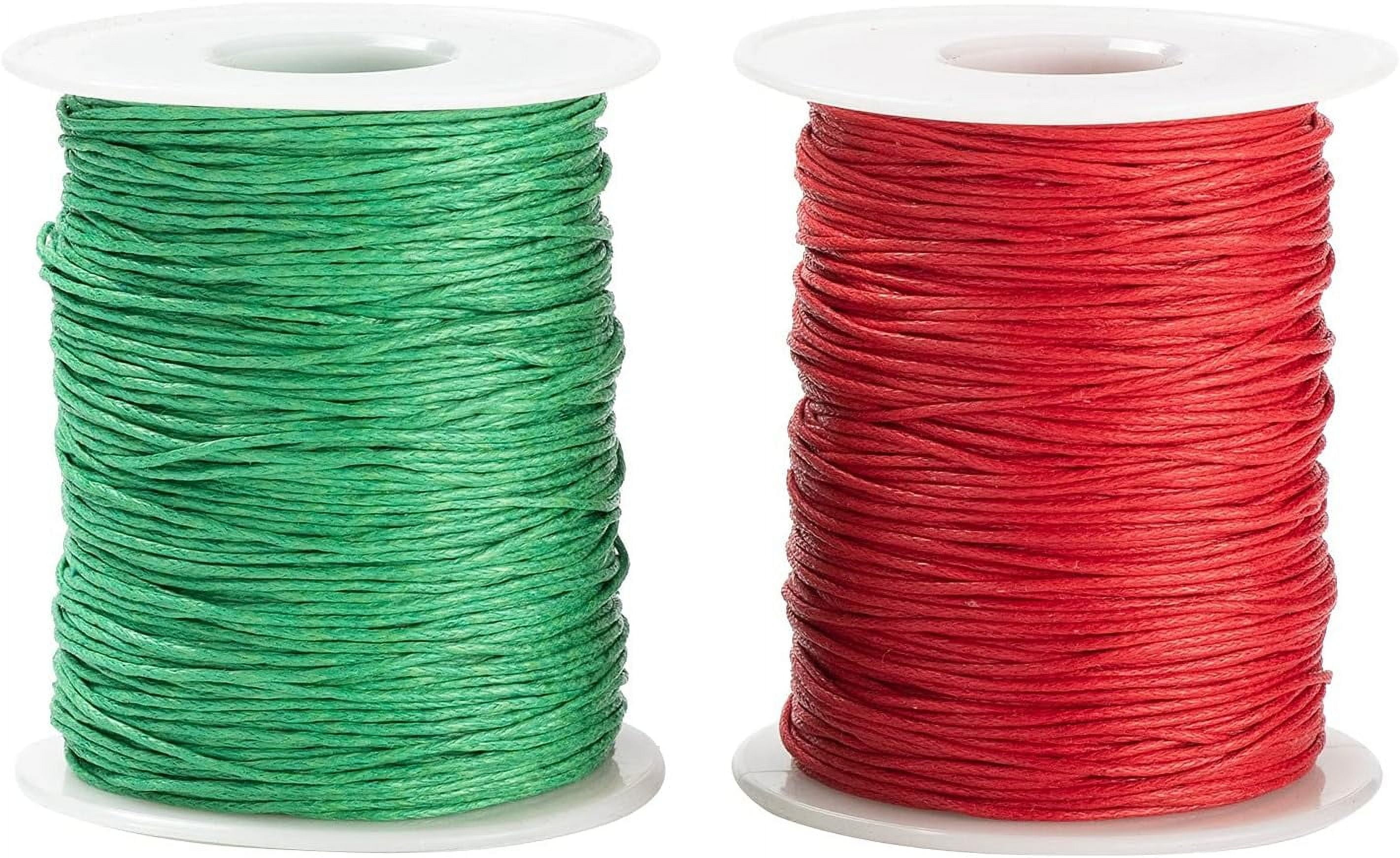 100 Yard/Roll Waxed Cotton Thread Cords for Jewelry Making Christmas ...