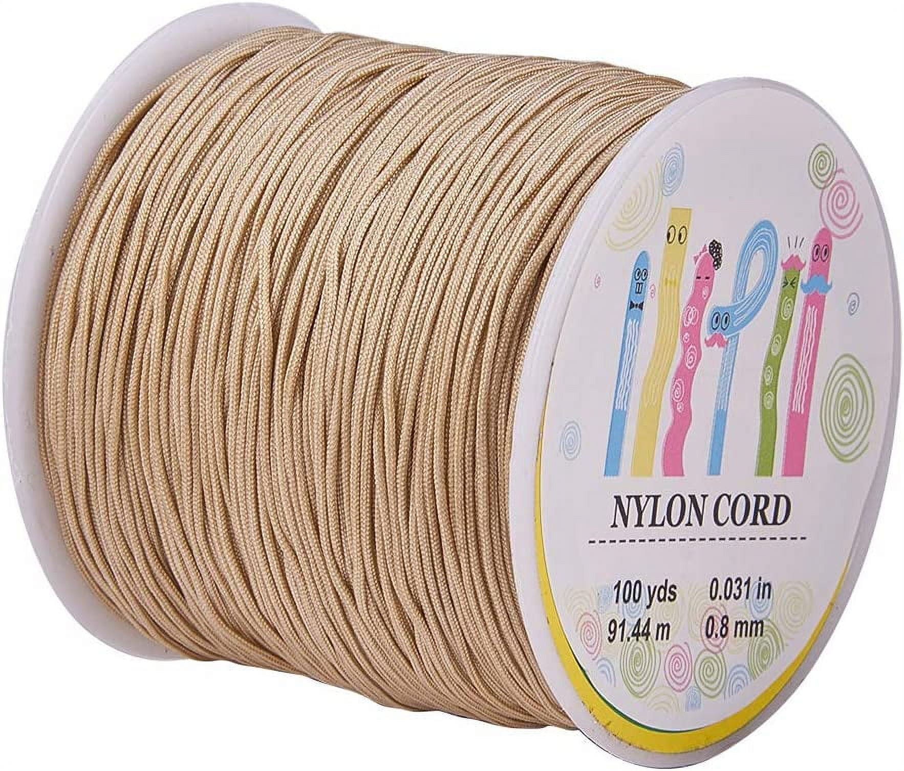 100 Yards 0.8mm Nylon Beading String, Chinese Knotting Cord Nylon ...