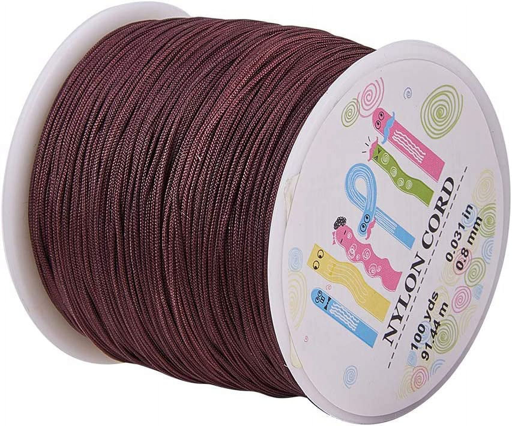100 Yards 0.8mm Nylon Beading String, Chinese Knotting Cord Nylon ...