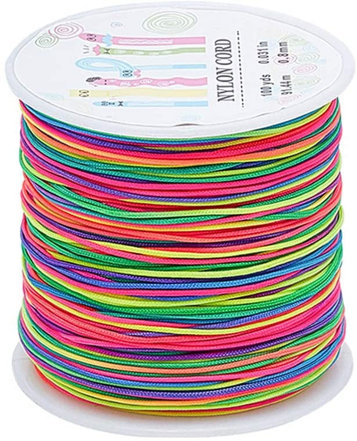 100 Yards 0.8mm Nylon Beading String, Chinese Knotting Cord Nylon ...