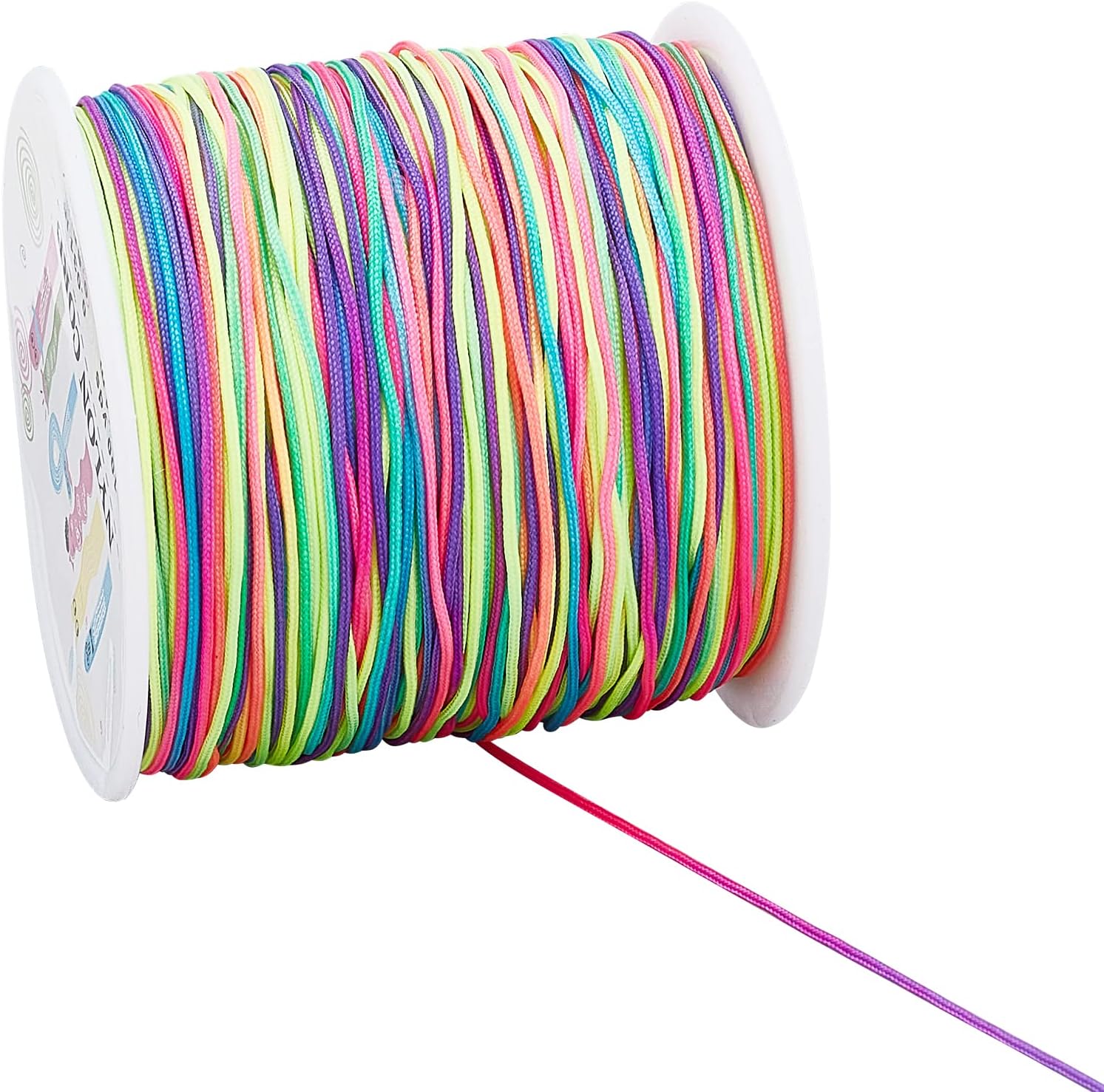 100 Yards 0.8mm Nylon Beading String Chinese Knotting Cord Kumihimo ...