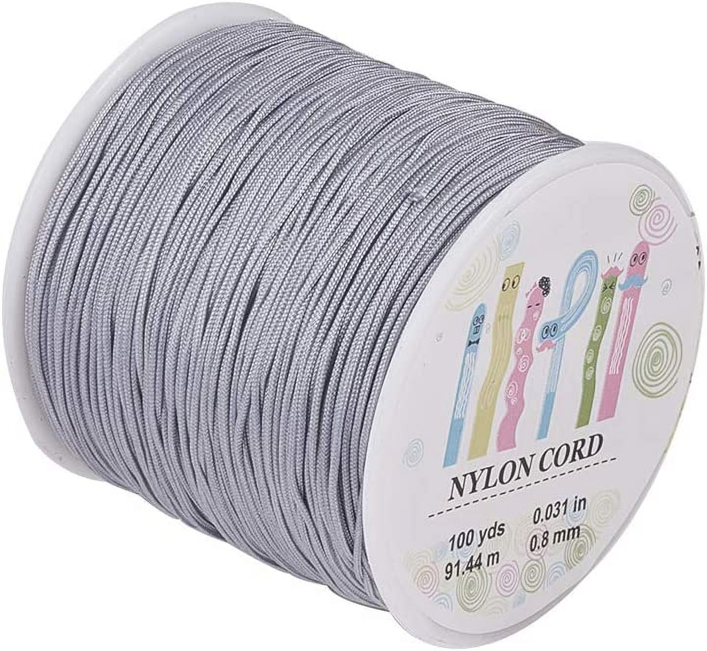 100 Yards 0.8mm Nylon Beading String Knotting Cord, Chinese Knotting ...