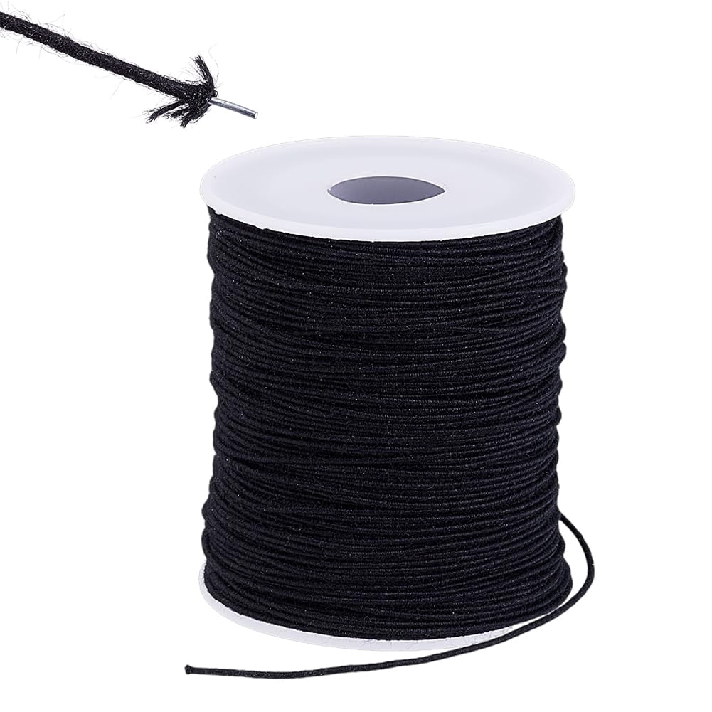 100 Yards Black Floral Wires 18 Gauge Cotton Covered Millinery Wire ...