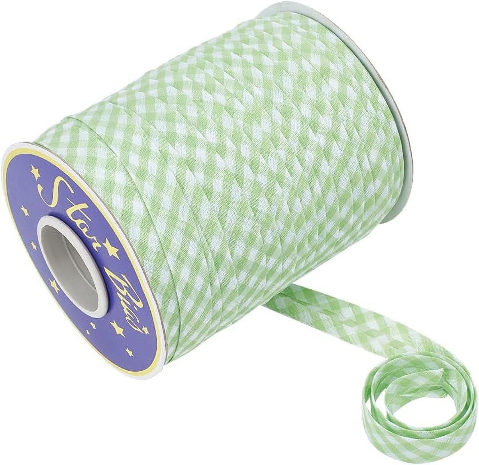 100 Yards Double Fold Bias Tape 0.6 Inch Gingham Bias Binding Tape ...