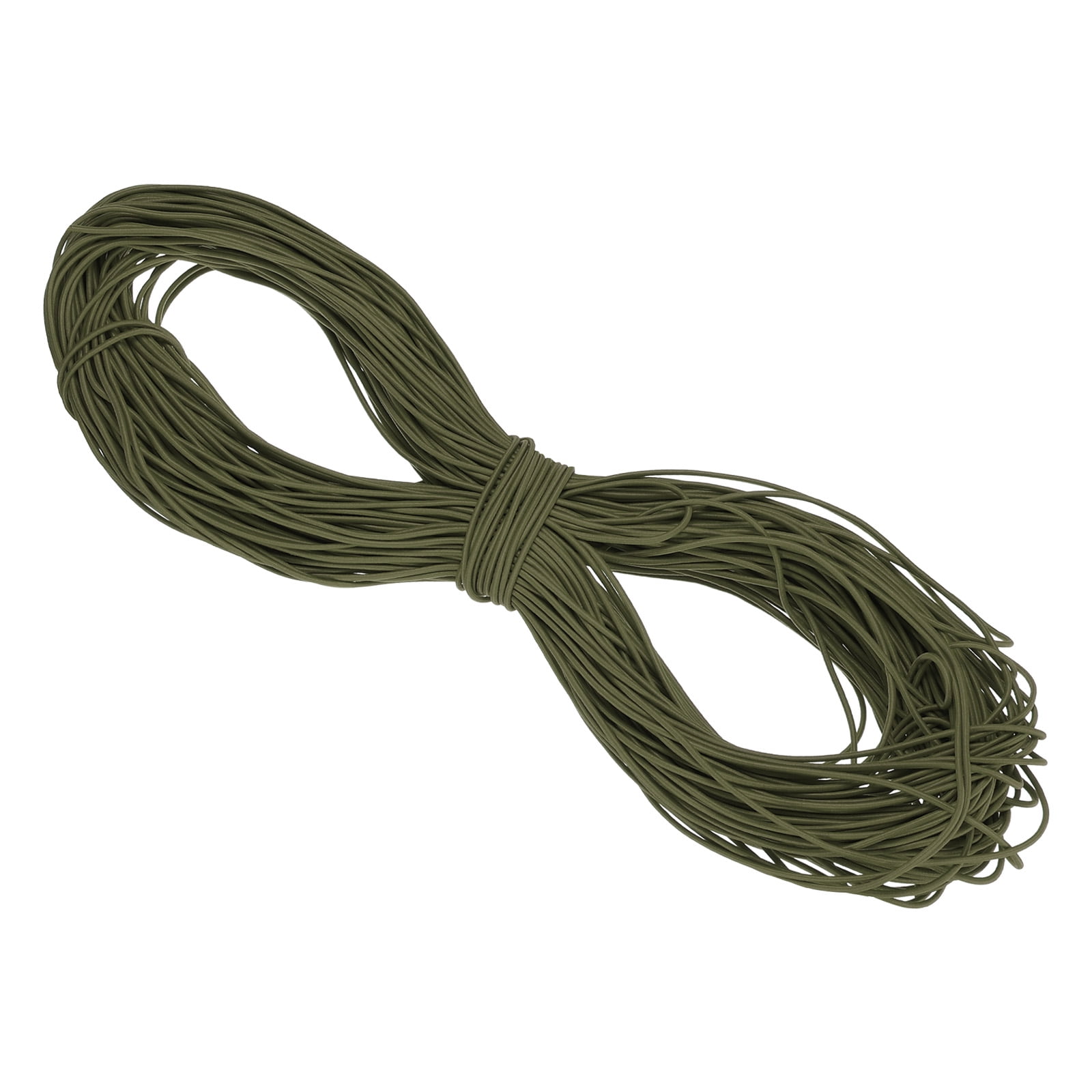 100 Yards Elastic Cord Heavy Stretch String Rope 2.5mm Army Green for ...