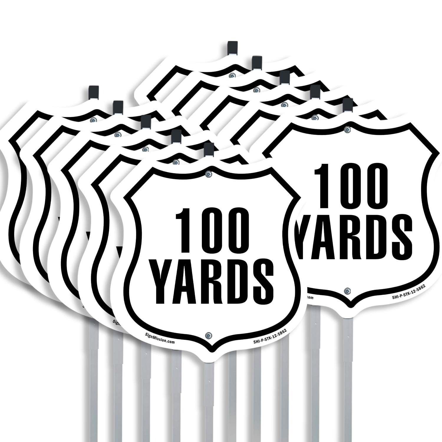 100 Yards Golf Course Running Race 5k Marathon Distance Marker (10 Pack ...