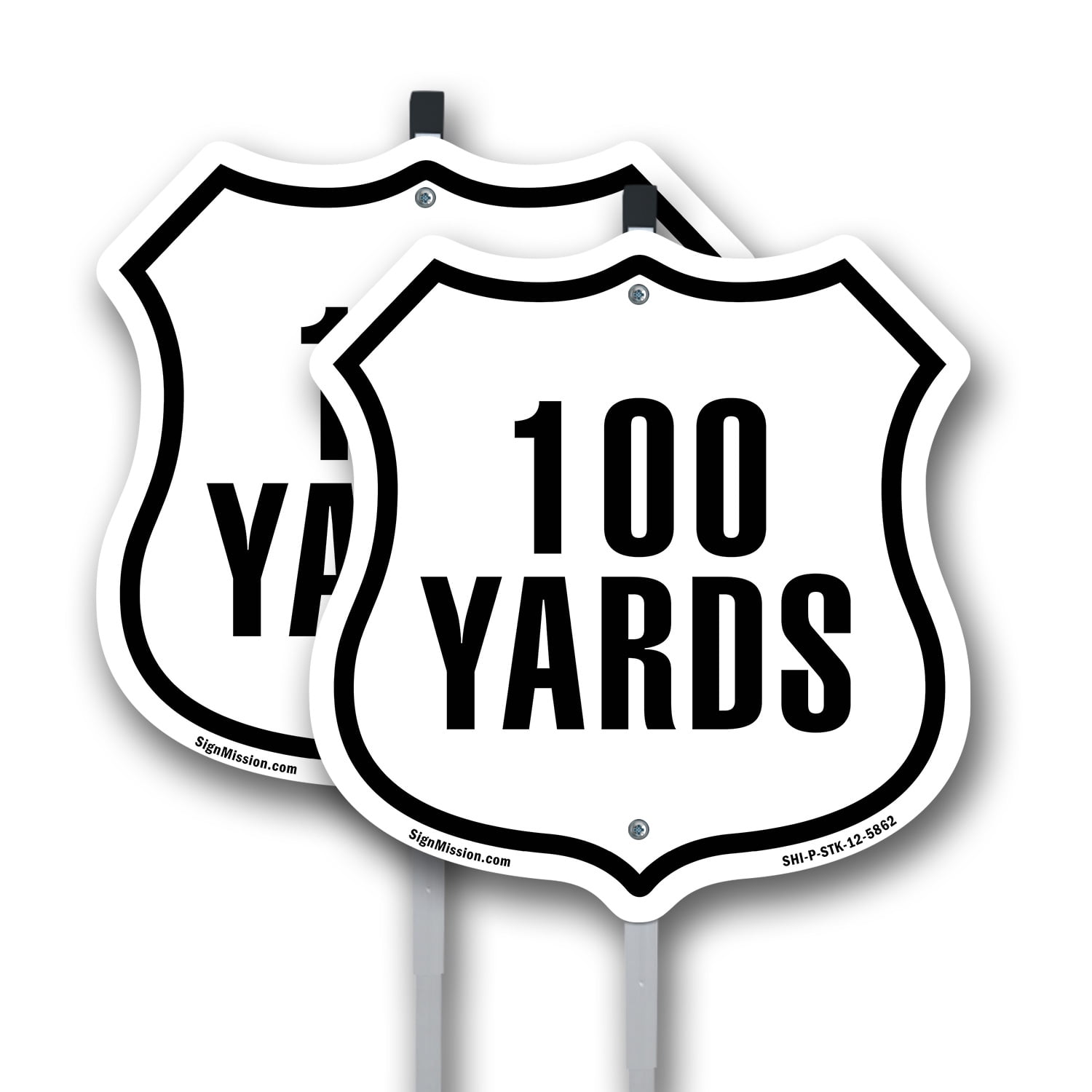 100 Yards Golf Course Running Race 5k Marathon Distance Marker (2 Pack ...