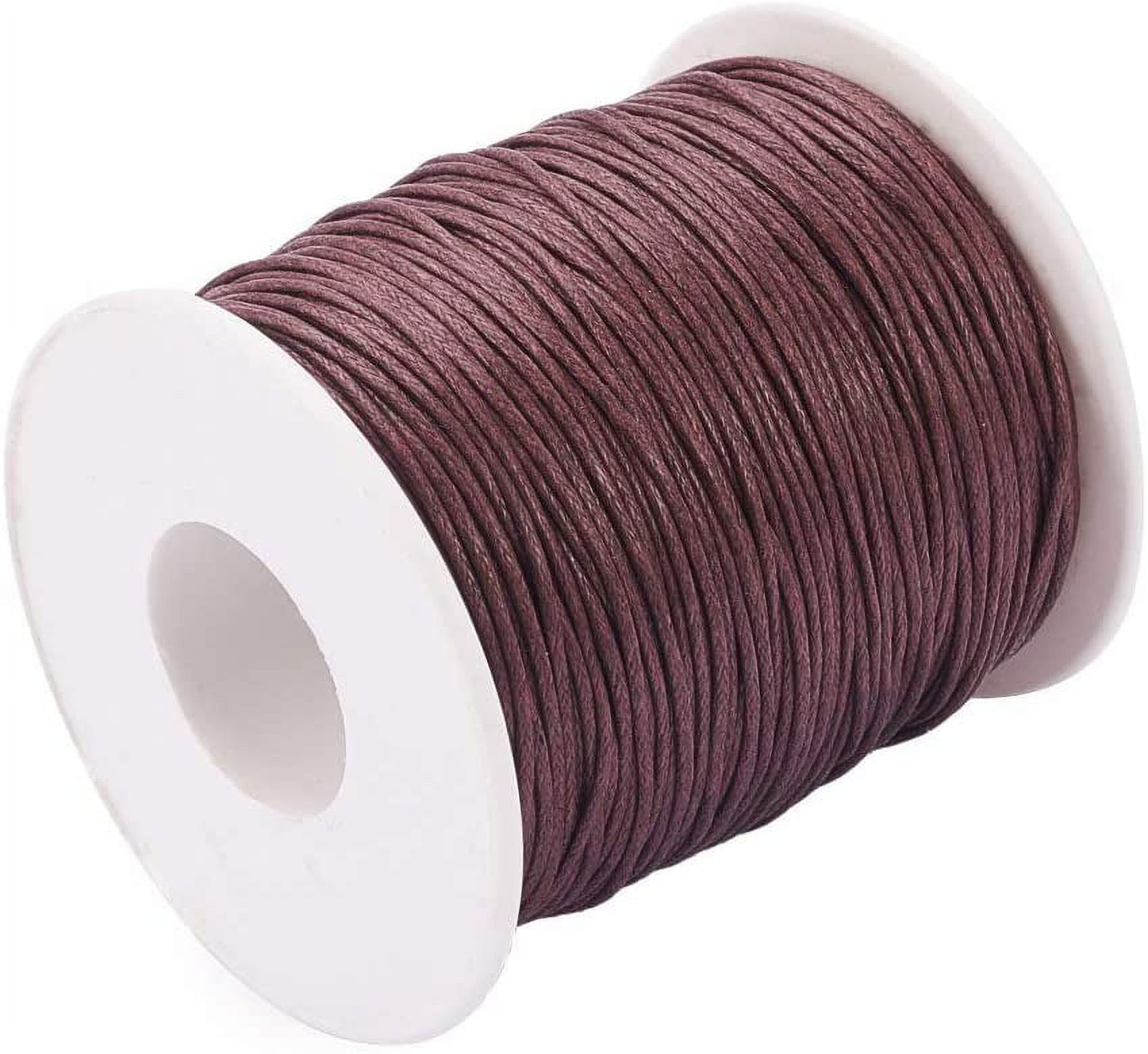 About 100 Yards Round Waxed Cotton Cord 1mm Macrame Craft DIY Thread ...