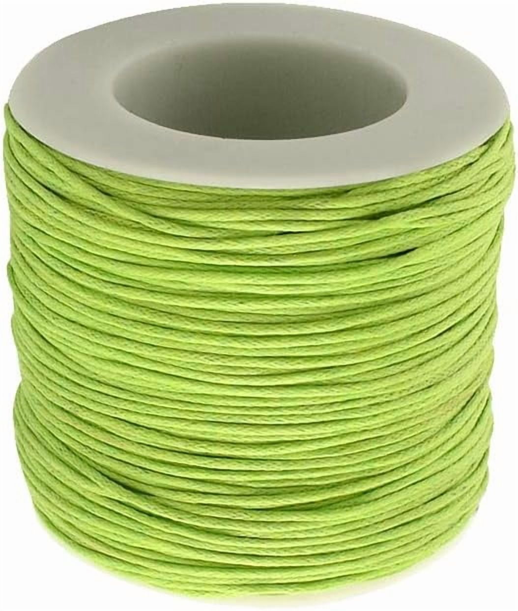 100 Yards Round Waxed Cotton Cord 1mm Macrame Craft DIY Thread Rattail ...