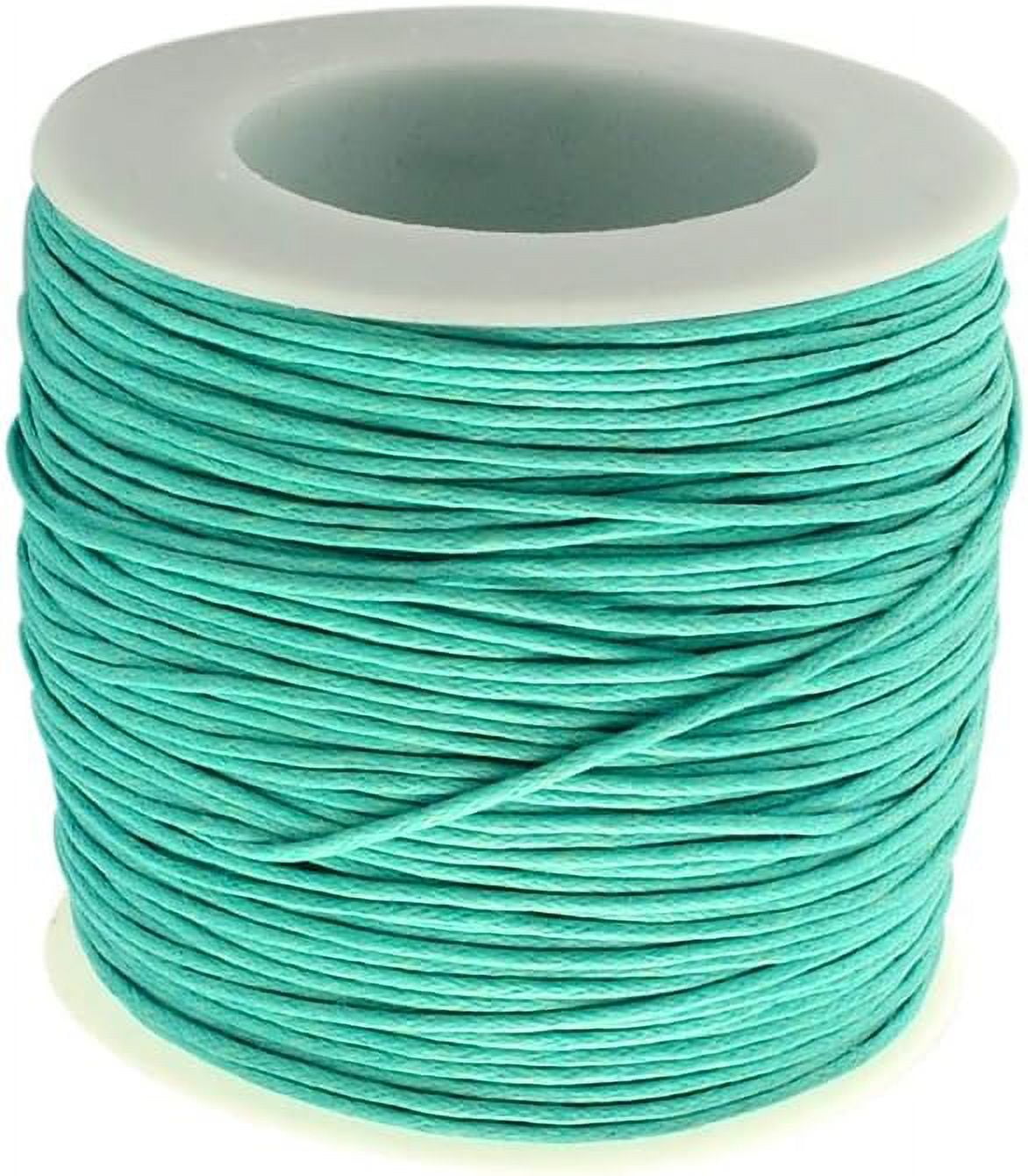 100 Yards Round Waxed Cotton Cord 1mm Macrame Craft DIY Thread Rattail ...