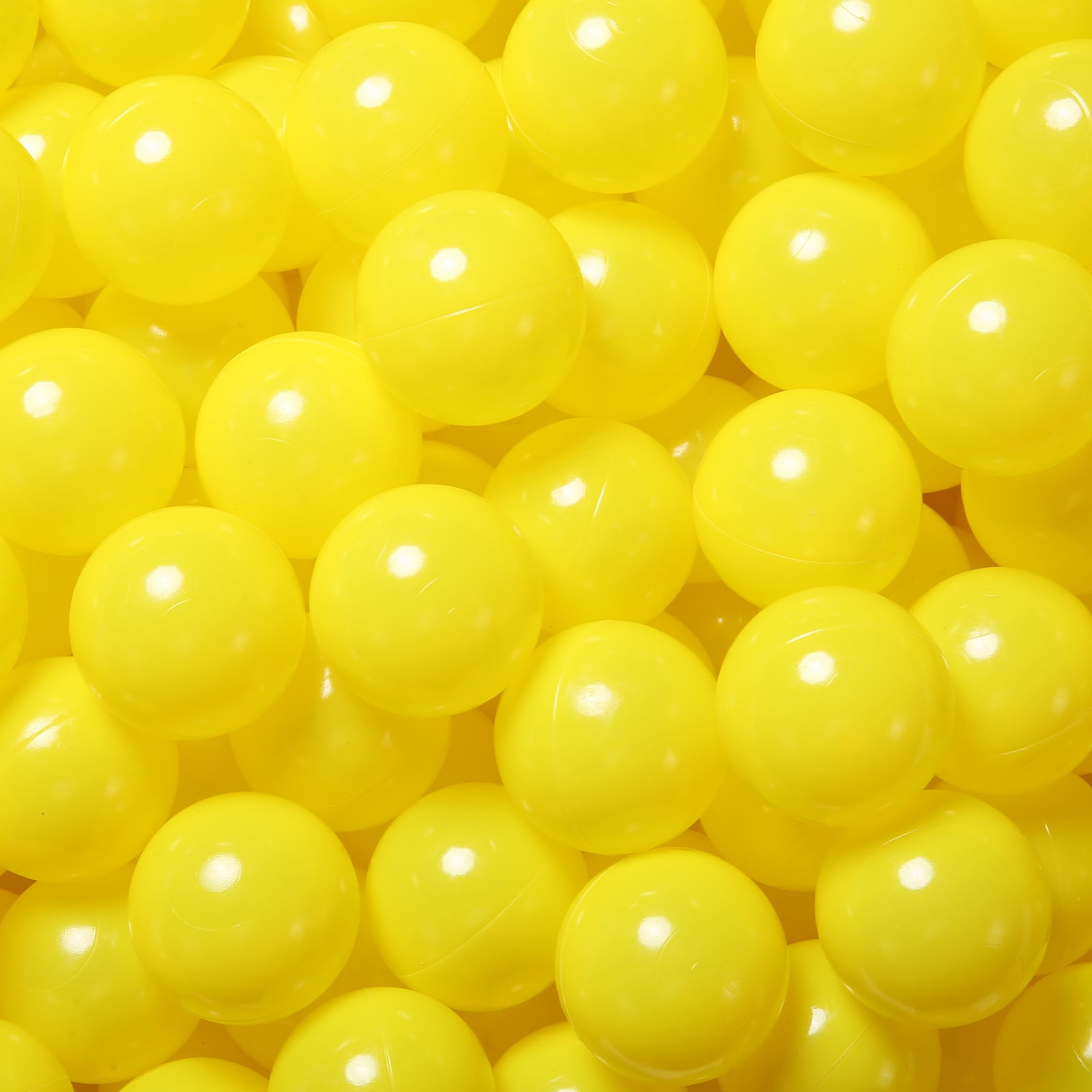 100 Yellow Ball Pit Balls Plastic Balls for Baby Toddlers Girls for ...