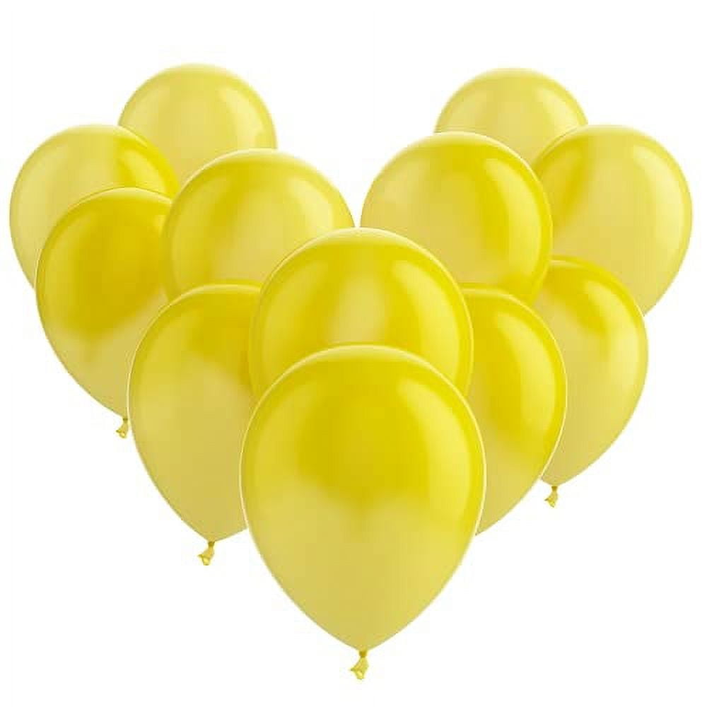 100 Yellow Balloons 12 Inches 12 Kinds of Rainbow Party Latex Balloons ...