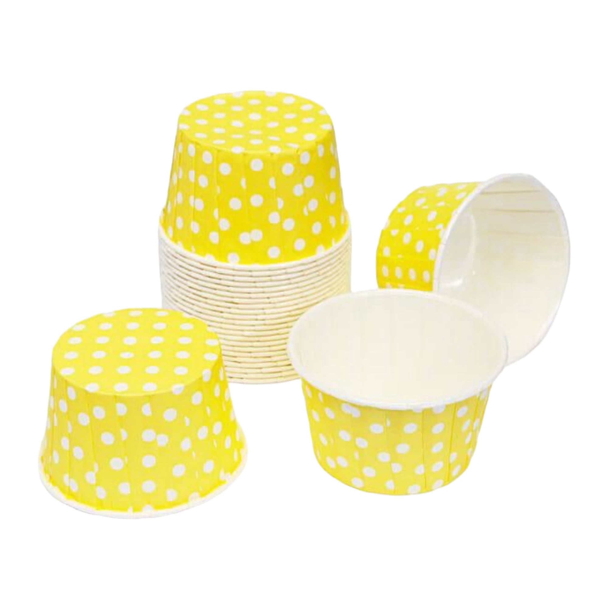 The Baker Celebrations 100-Count Yellow Polka Dot Baking Cups - Walmart.com