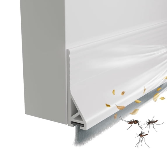 100 cm Door Strip with Brush Floor Seal for Doors Silicone Material ...