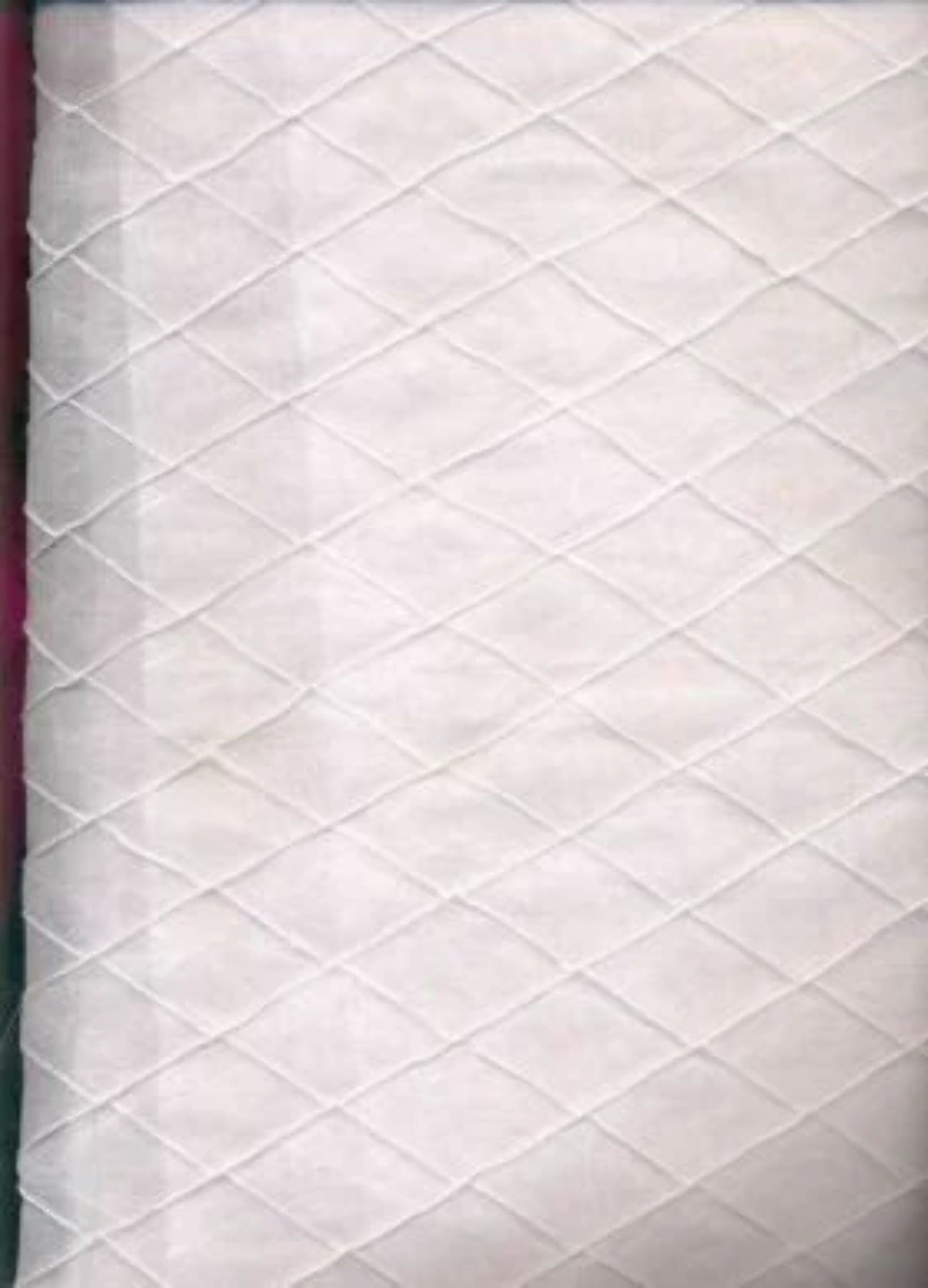 100%cotton organdy fabric white color 44quot; wide diamond pintuck ...