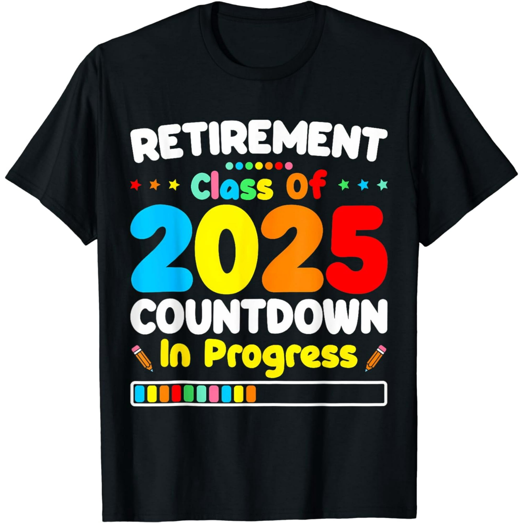 100% cotton tshirts Funny Retirement Class Of 2025 Countdown In ...