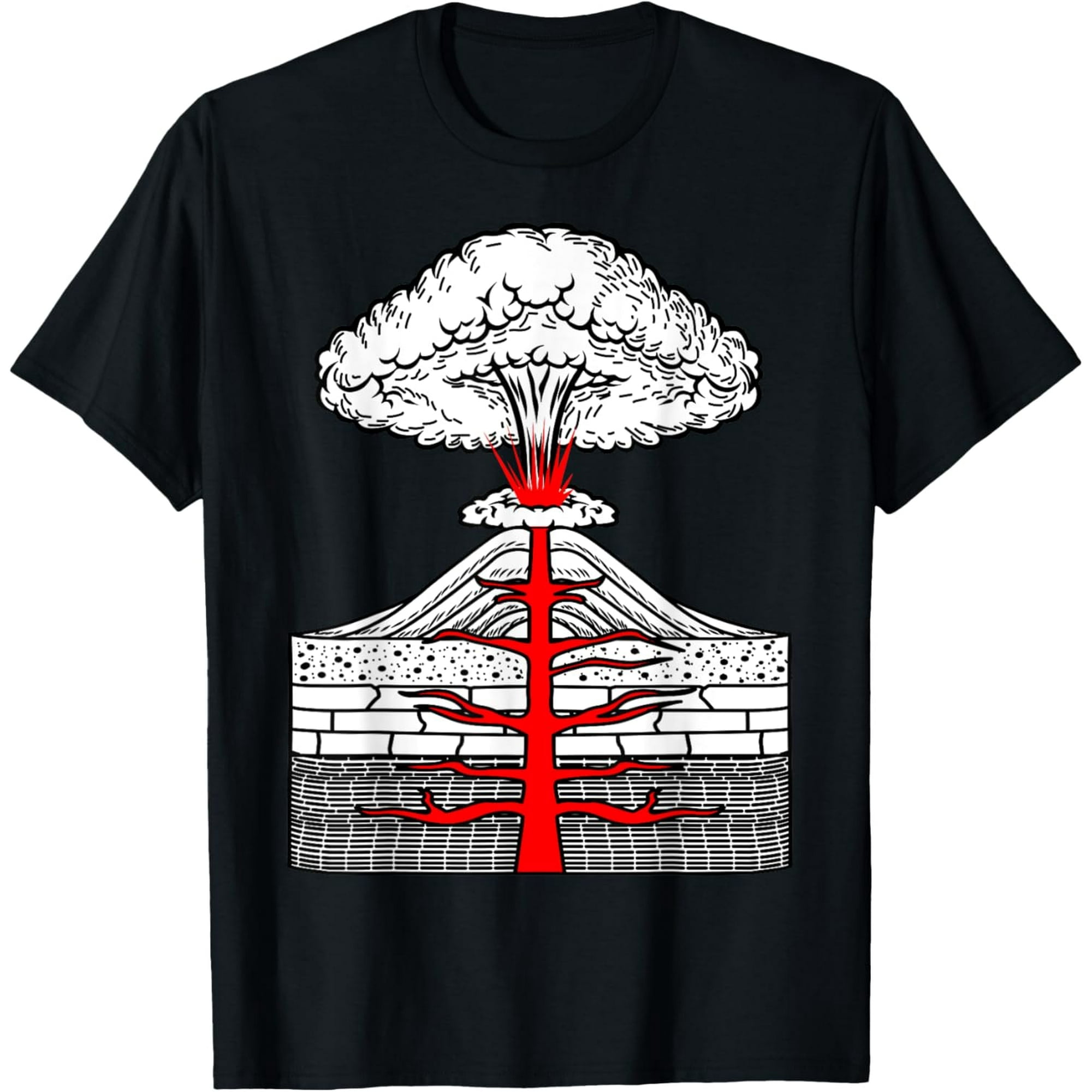 100% cotton tshirts Volcano Magma Eruption Volcanology Lava ...
