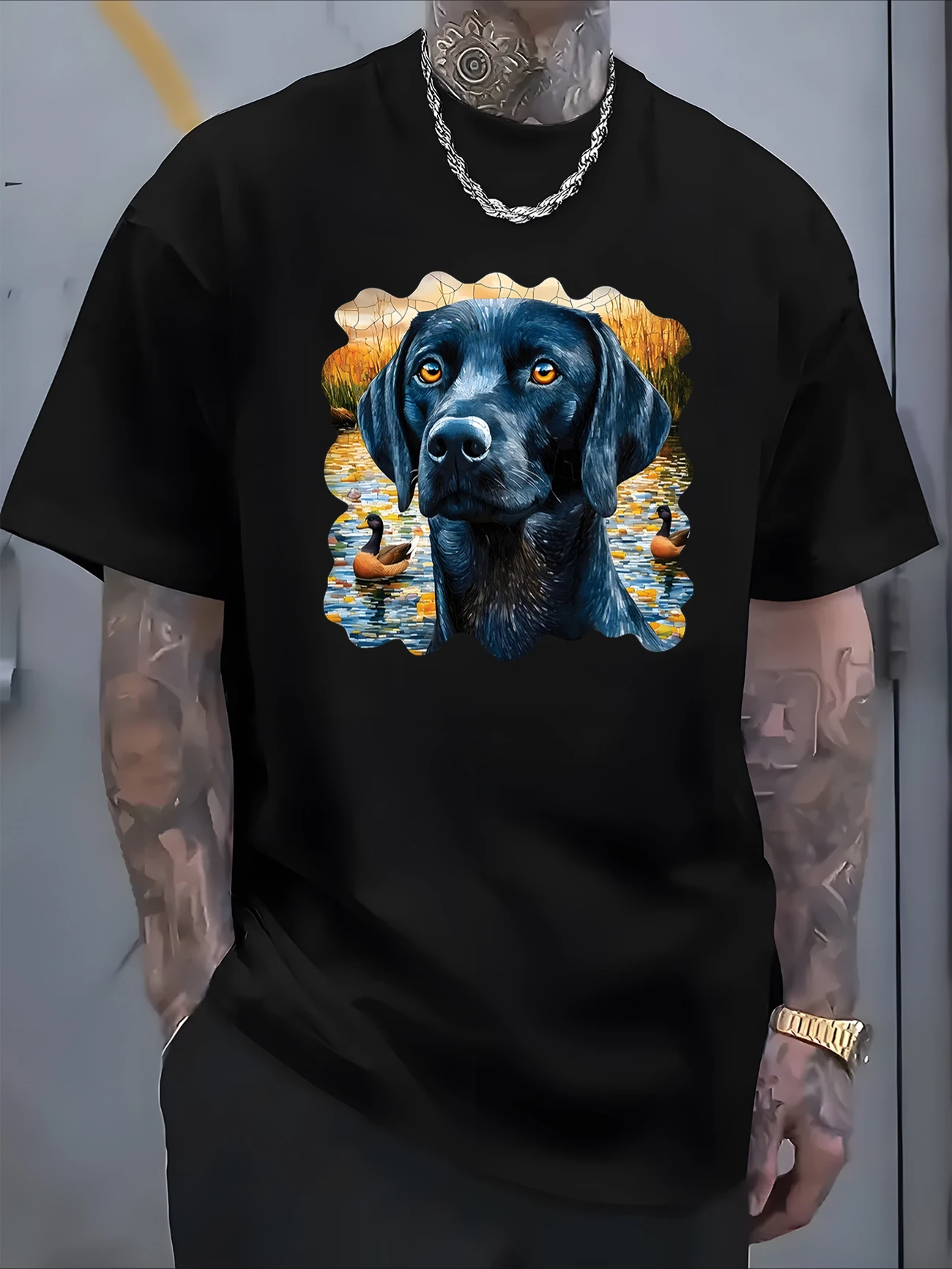 100% cotton tshirts men tee 1pc, 100 Cotton, Printed T-Shirt for ...