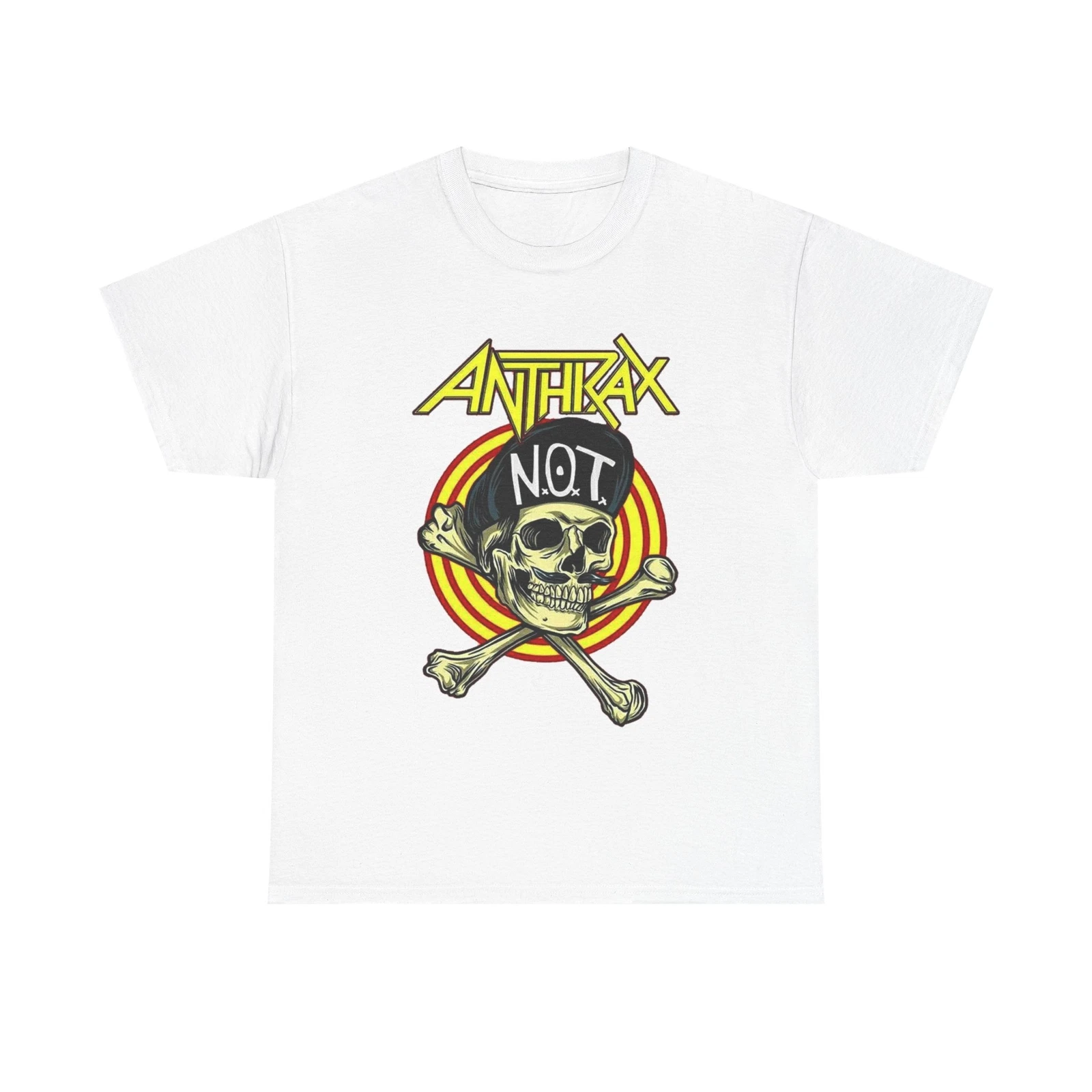 100% cotton tshirts men tee Anthrax Tshirt Band punk rock retro skater ...