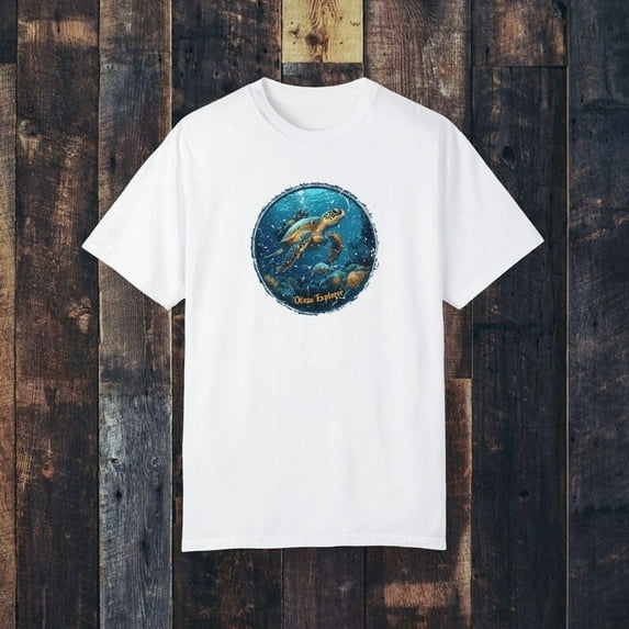 100% cotton tshirts men tee Become an Ocean Explorer T-Shirt, Scuba ...