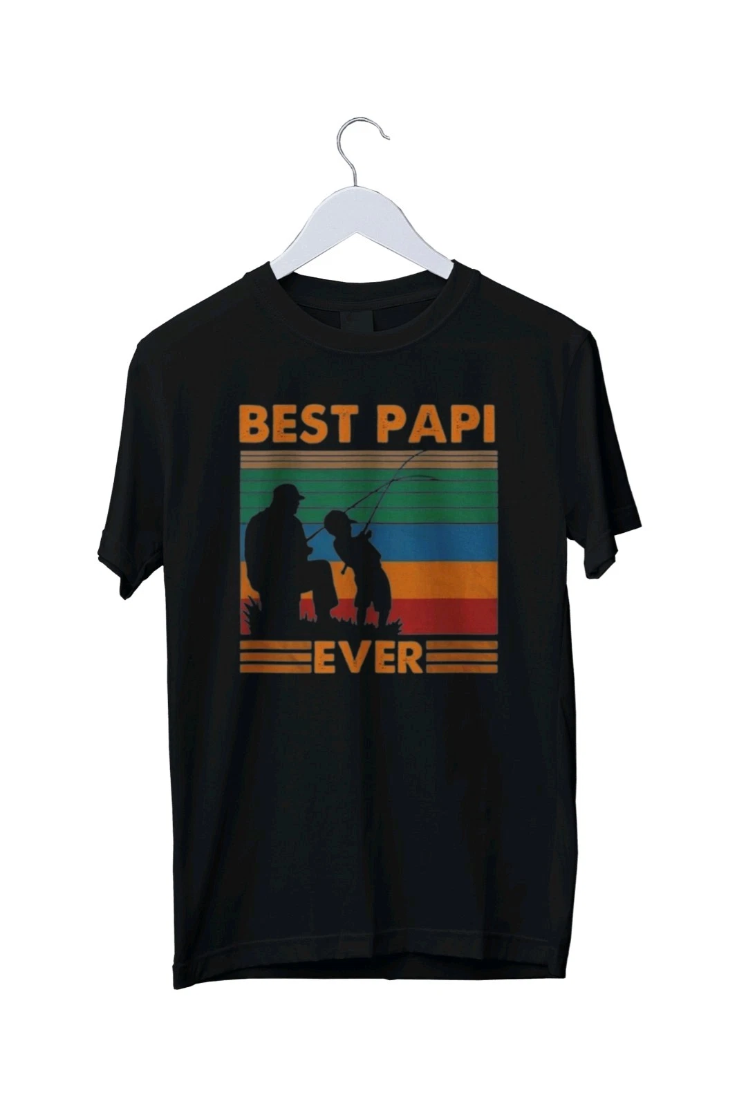 100% cotton tshirts men tee Best Papi Ever Poster Graphic Print T-Shirt Mens Unisex - Walmart.com