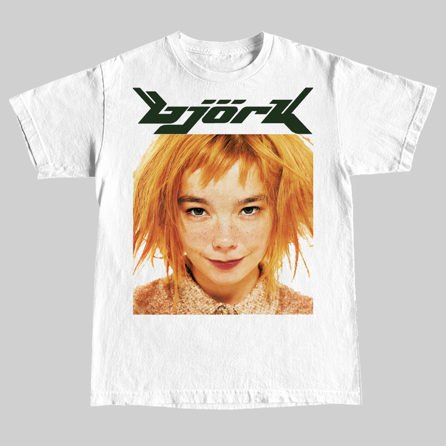 100% cotton tshirts men tee Bjork T-Shirt (90's / ID) - Walmart.com