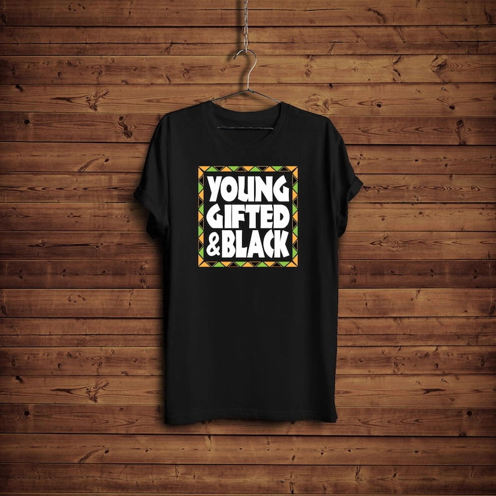 100% cotton tshirts men tee Black History Month Shirt/ Young Educated ...