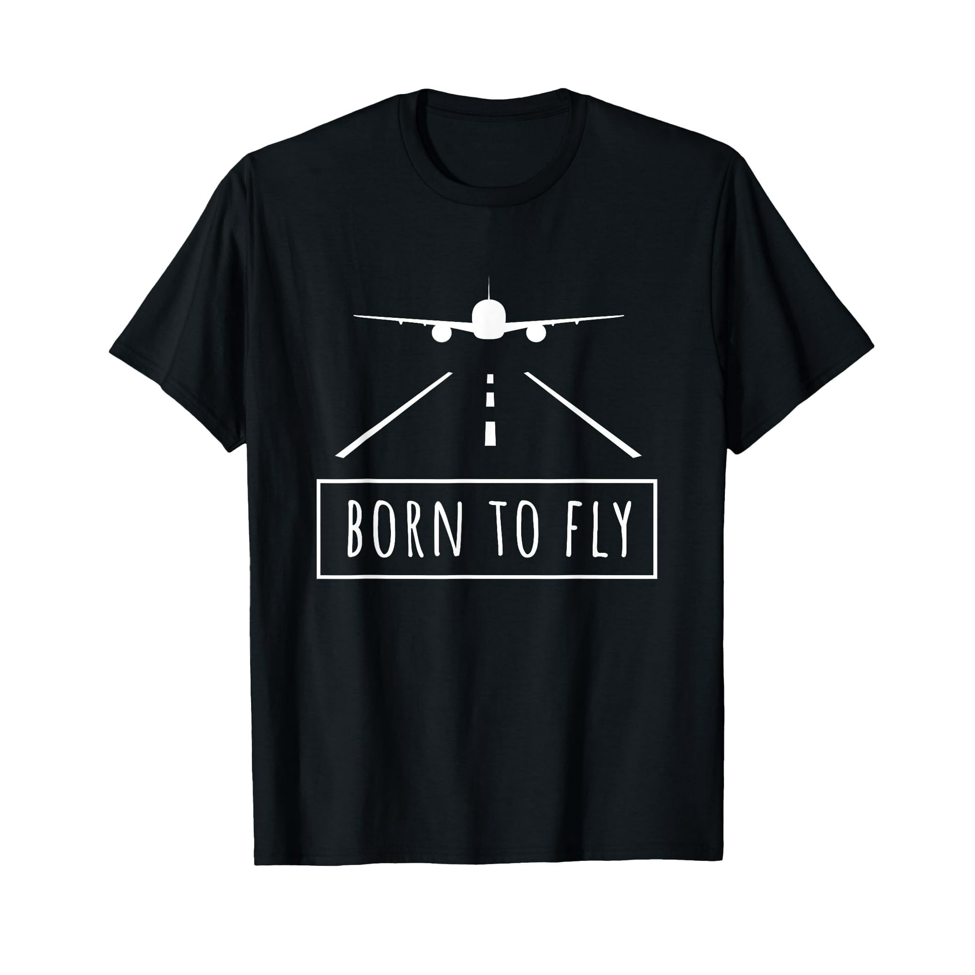 100% cotton tshirts men tee Born To Fly Aviation Pilot Flying Airplane ...