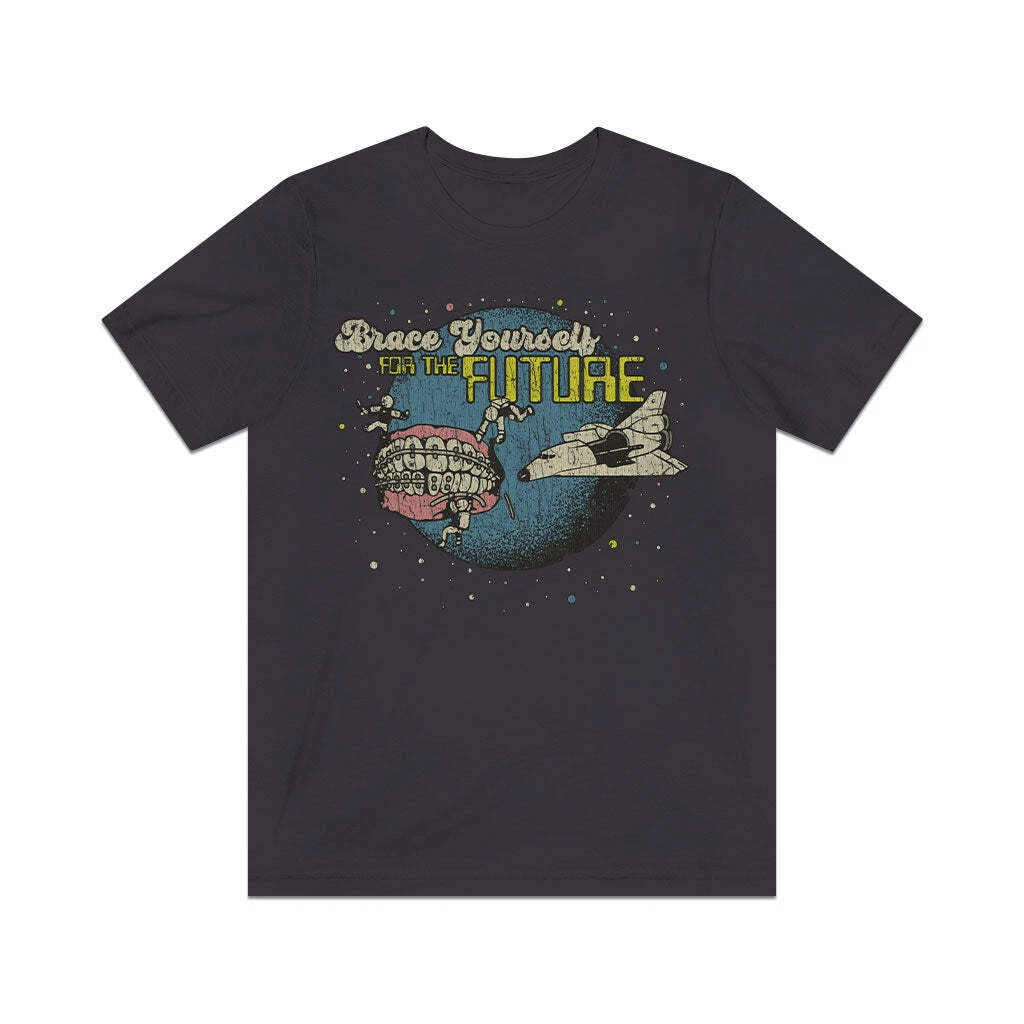 100% cotton tshirts men tee Brace Yourself For The Future 1982 Vintage Men's T-Shirt - Walmart.com