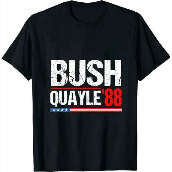 100% cotton tshirts men tee Bush Quayle '88 | Government Voter ...