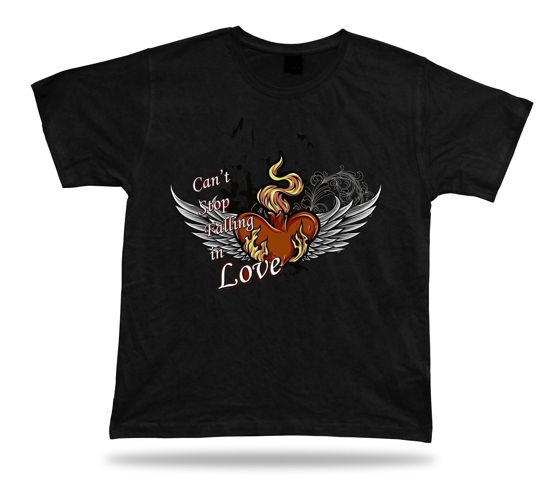 100% cotton tshirts men tee Can'T Stop Fallend IN Love Lustig T-Shirt ...