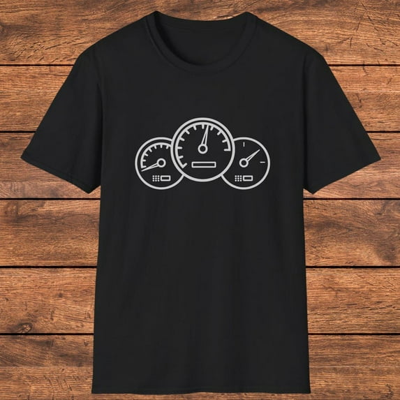 100% cotton tshirts men tee Car Gauge Shirt, Classic Car Dials Tee, Car ...