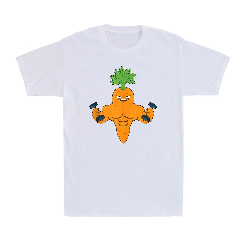 100% cotton tshirts men tee Carrot Fitness Bodybuilding Cute Carrot For ...