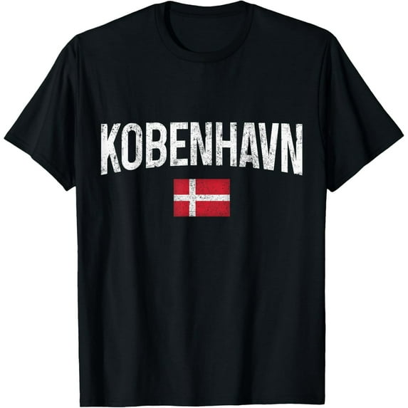 100% cotton tshirts men tee Copenhagen Denmark danish Flag Souvenir ...