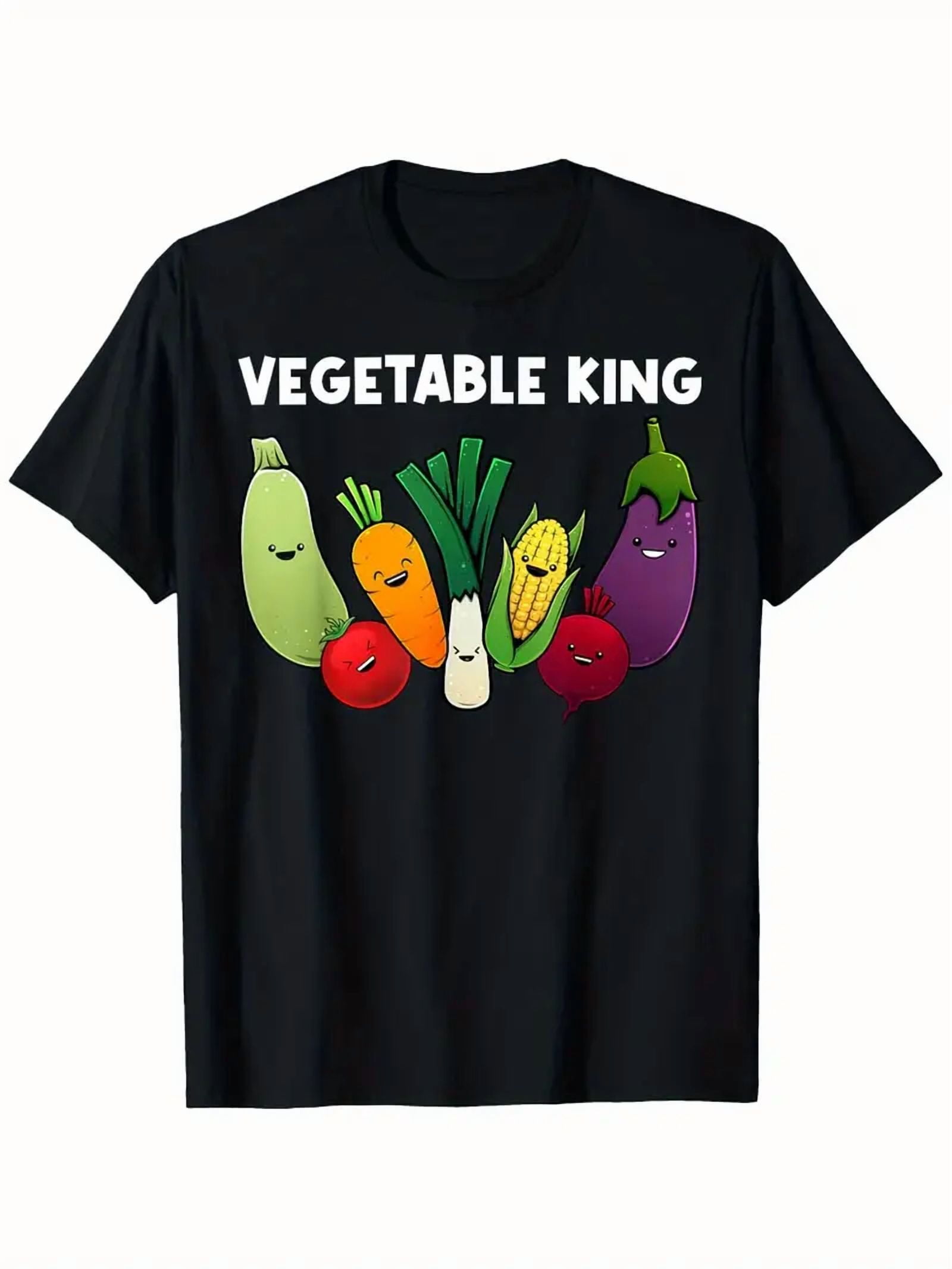 100% cotton tshirts men tee Cute Vegetable Design for Men Boys Veggie ...