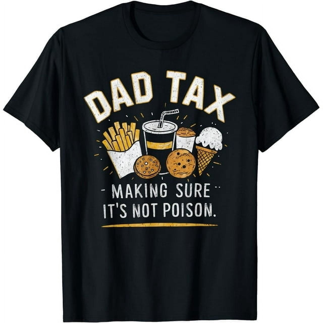 100% cotton tshirts men tee Dad Tax Fathers Day Funny Dad Joke T-Shirt ...