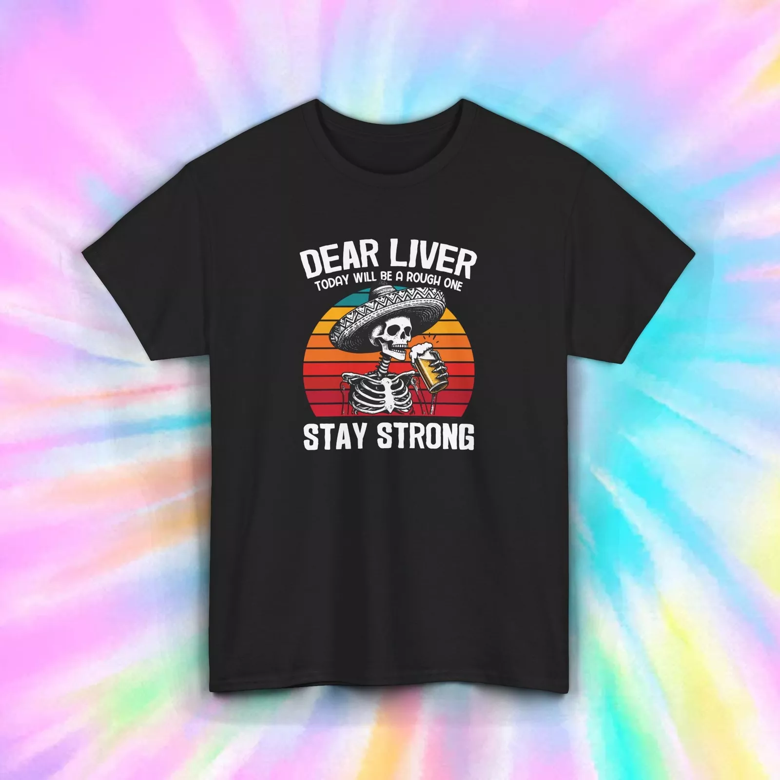 100% cotton tshirts men tee Dear Liver Stay Strong T-Shirt Funny ...