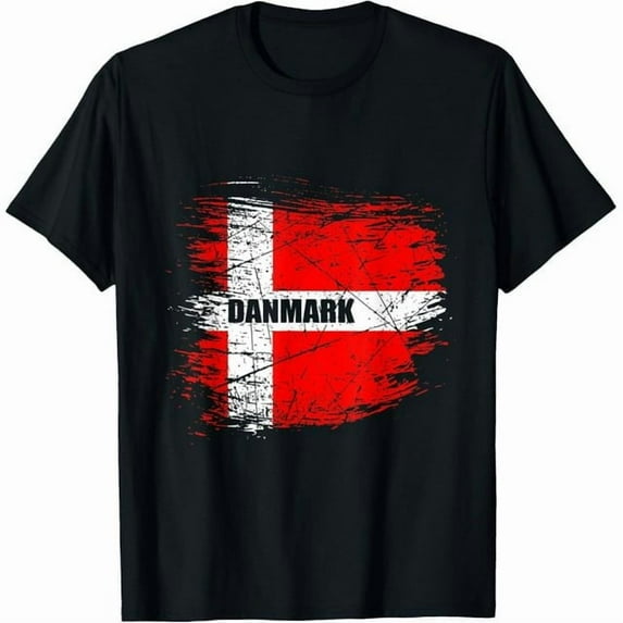 100% cotton tshirts men tee Denmark Flag Danish Roots Scandinavian Love ...