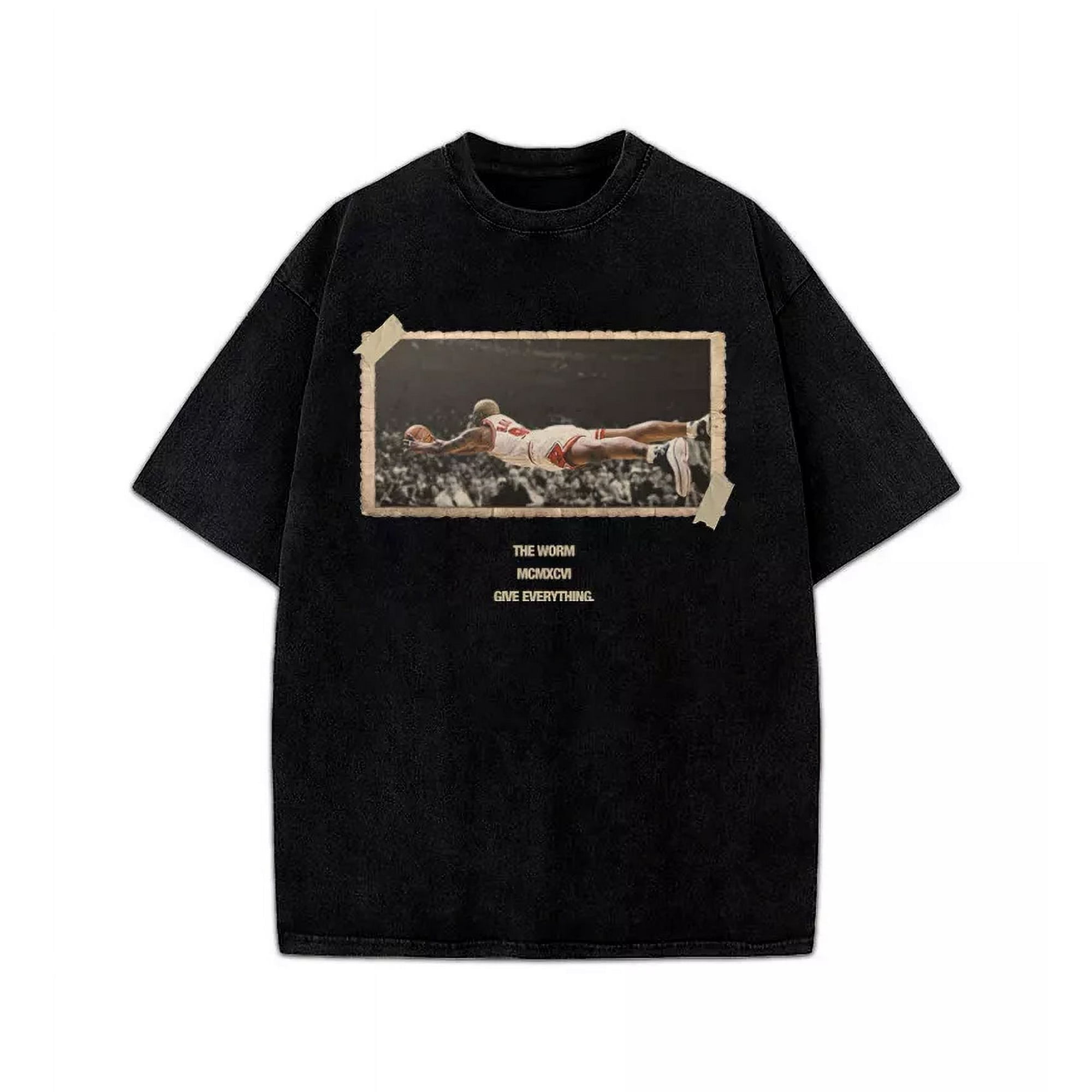 100% cotton tshirts men tee Dennis Rodman Give Everything 1996 Ch.ica ...