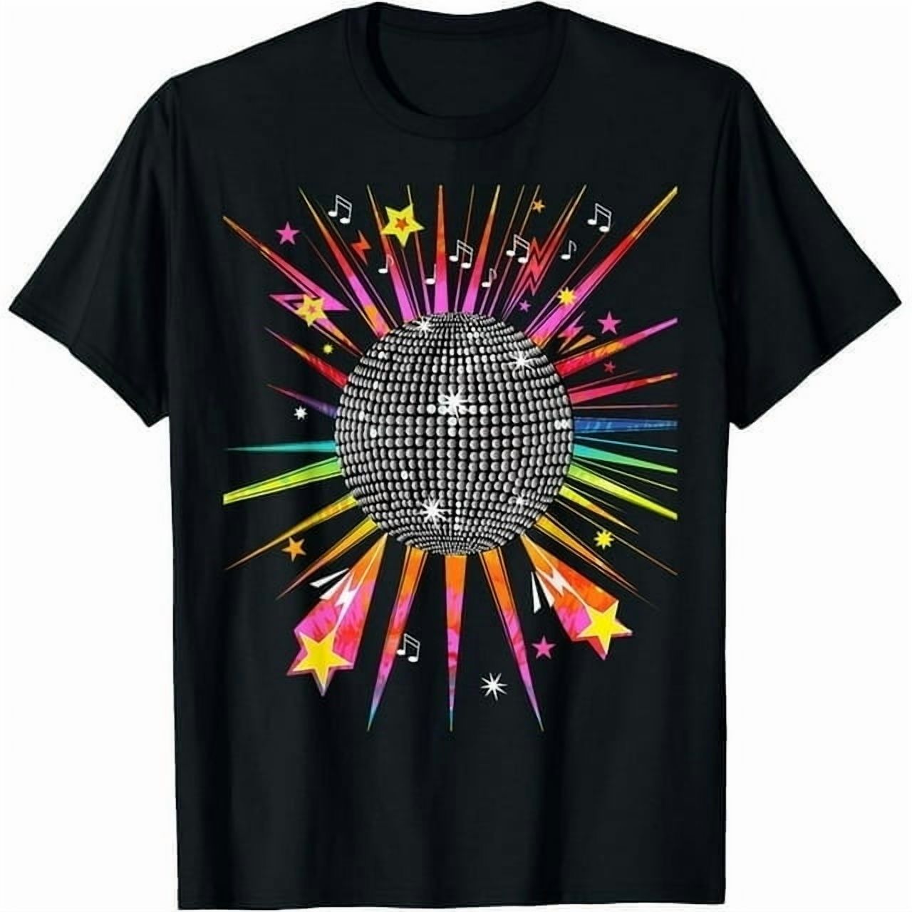 100% cotton tshirts men tee Disco Ball 1970's Tie Dye Vintage Retro ...
