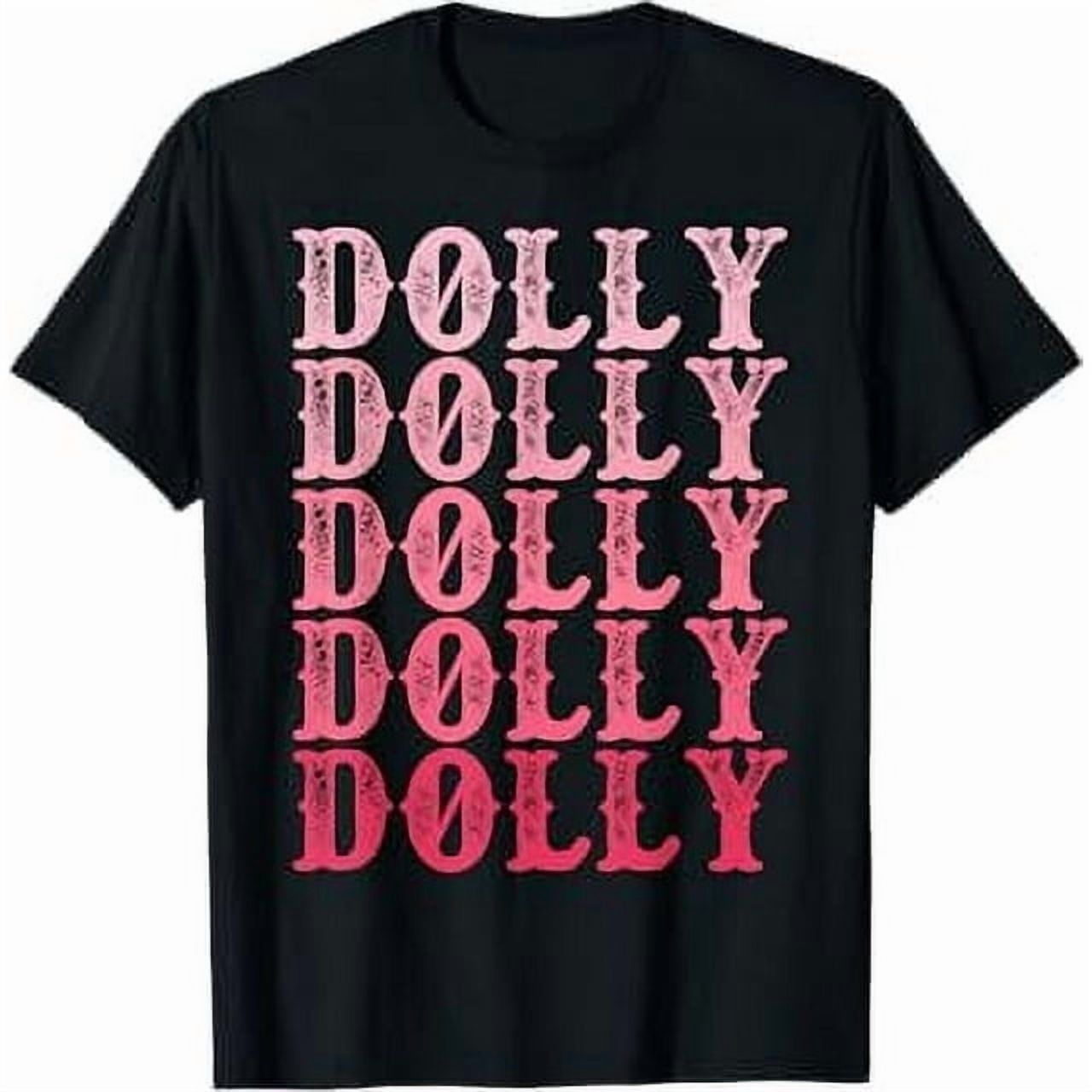 100% cotton tshirts men tee Dolly First Name Girl Vintage Style 70s Personalized Retro T-Shirt ...