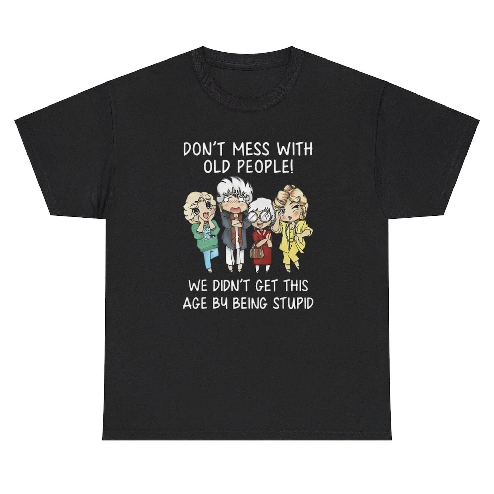 100% cotton tshirts men tee Don’t Mess With Old People T Shirt Funny ...